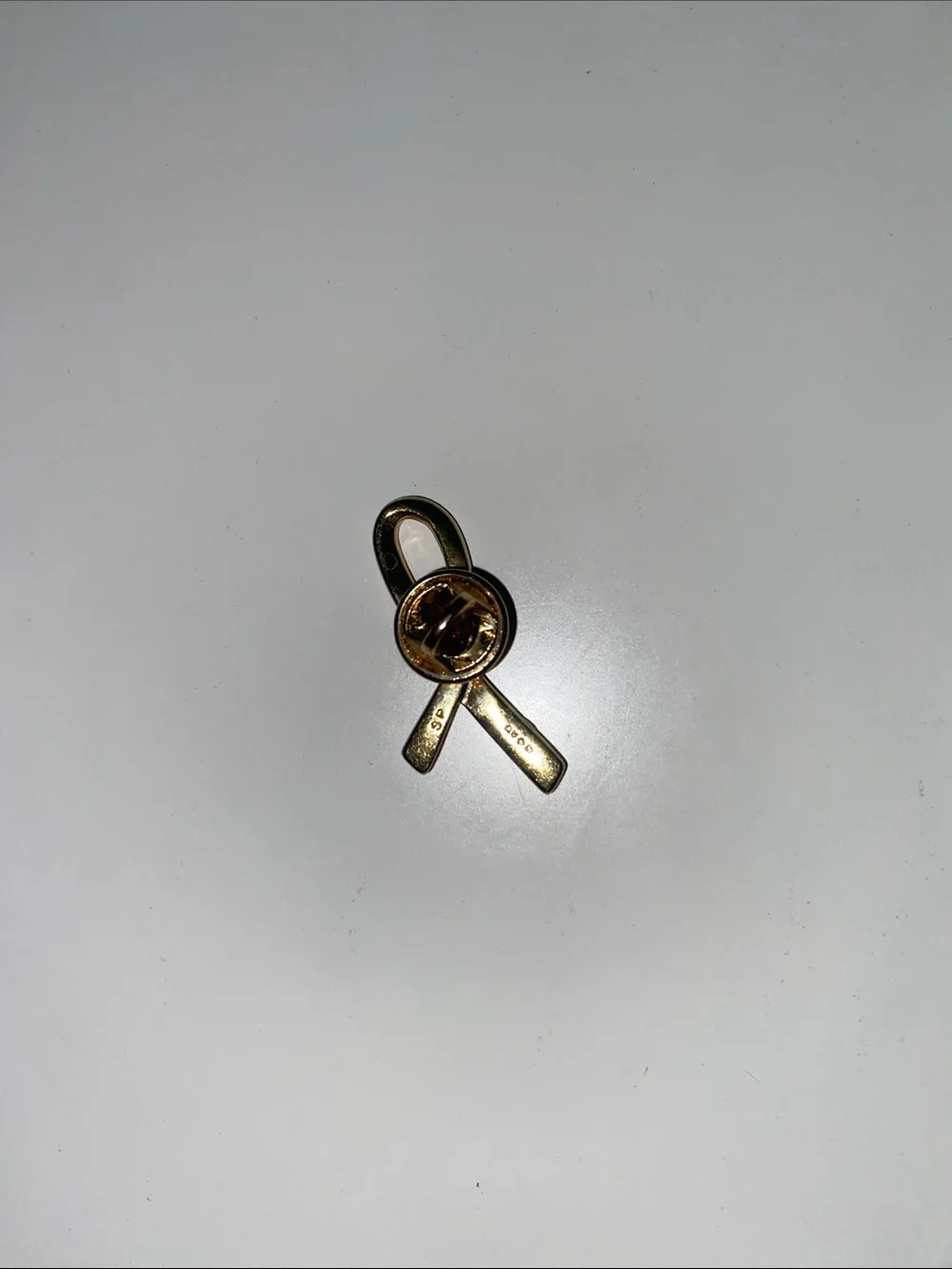 Jewelry | Avon Pink Ribbon Heart Gold Tone Pin | Poshmark
